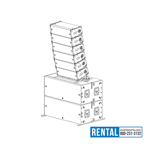 RENT JBL - VTX A8 Ground Frame - eventstarts